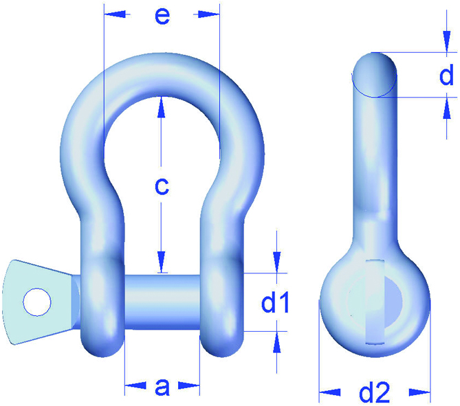Stainless Steel Shackle 750 | Crosby®
